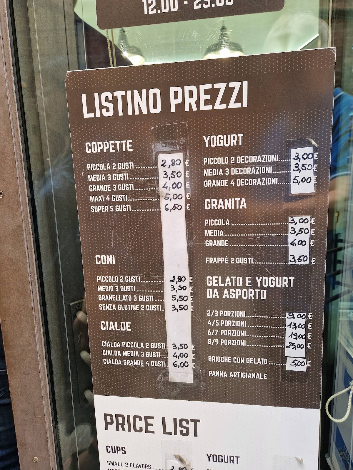 Menu da La Vecchia Latteria - Via S. Pietro ristorante, Siena