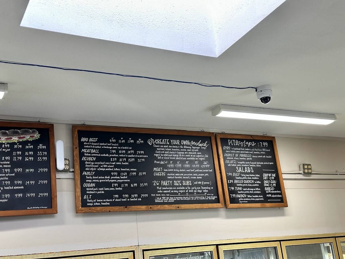 Menu at MSM Deli restaurant, Tacoma