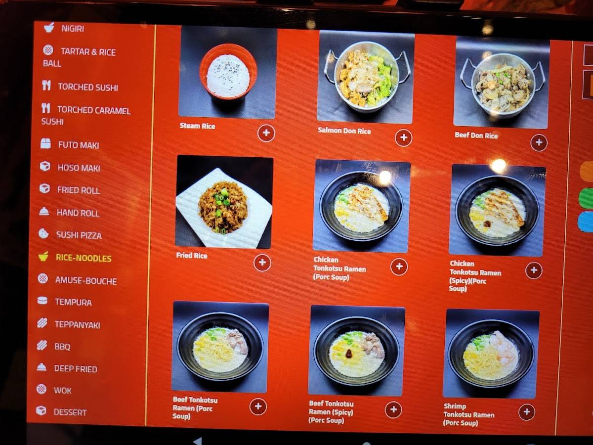 Menu au Manga Bistro restaurant, Montréal