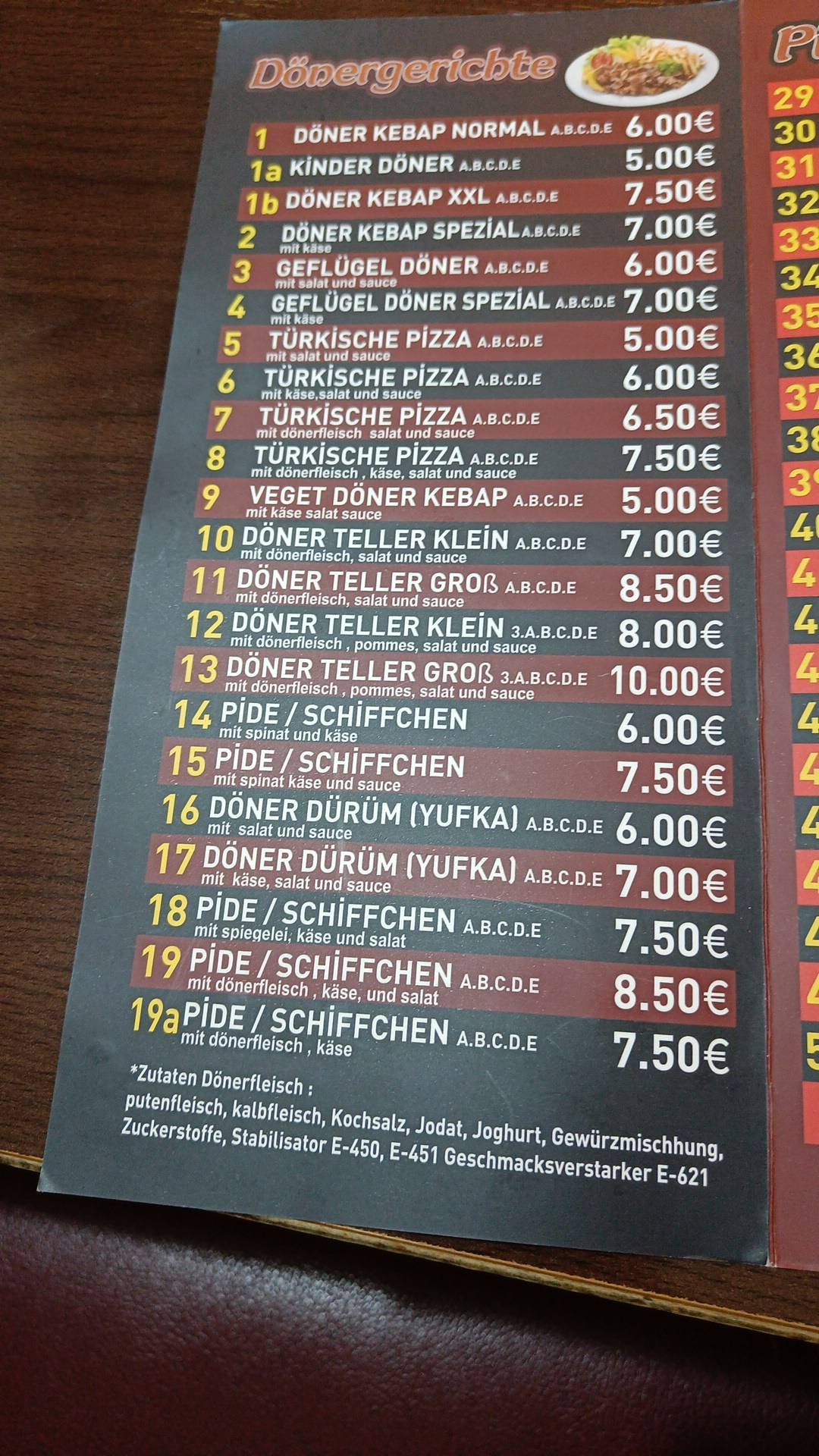 Speisekarte von Med Anadolu Grill restaurant, Konz