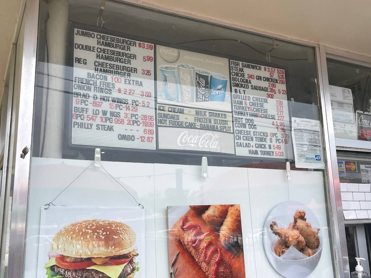 Menu at Mensi's Dairy Bar, Collierville