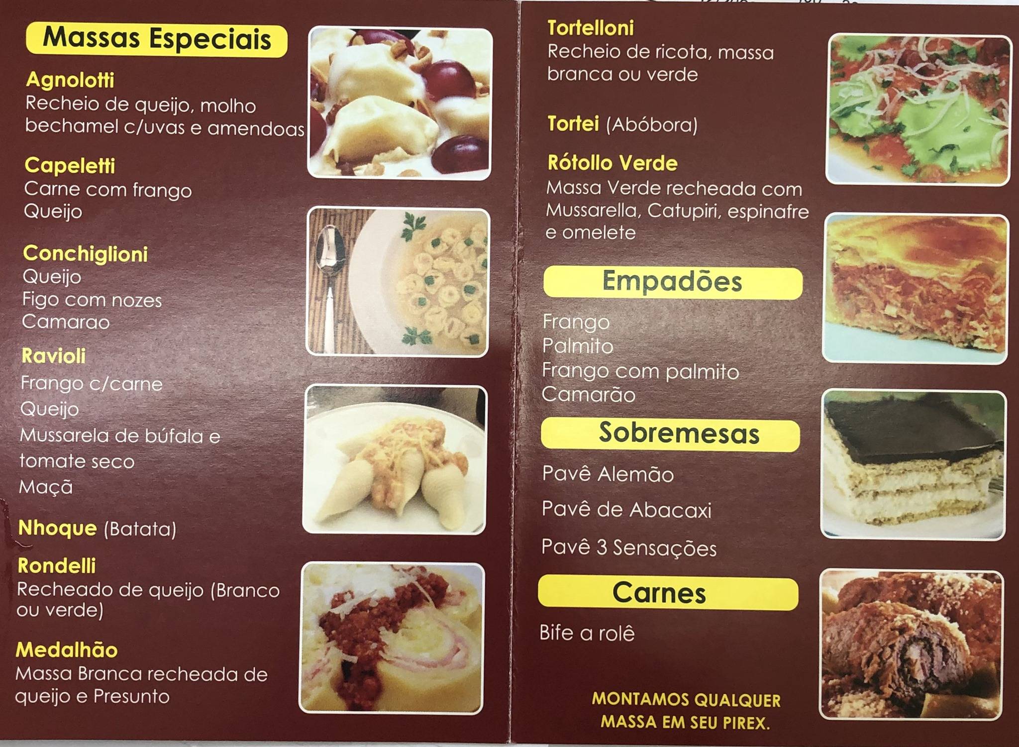 Menu em Mercatelli Massas Especiais restaurante, Curitiba, Av. Visc. de ...