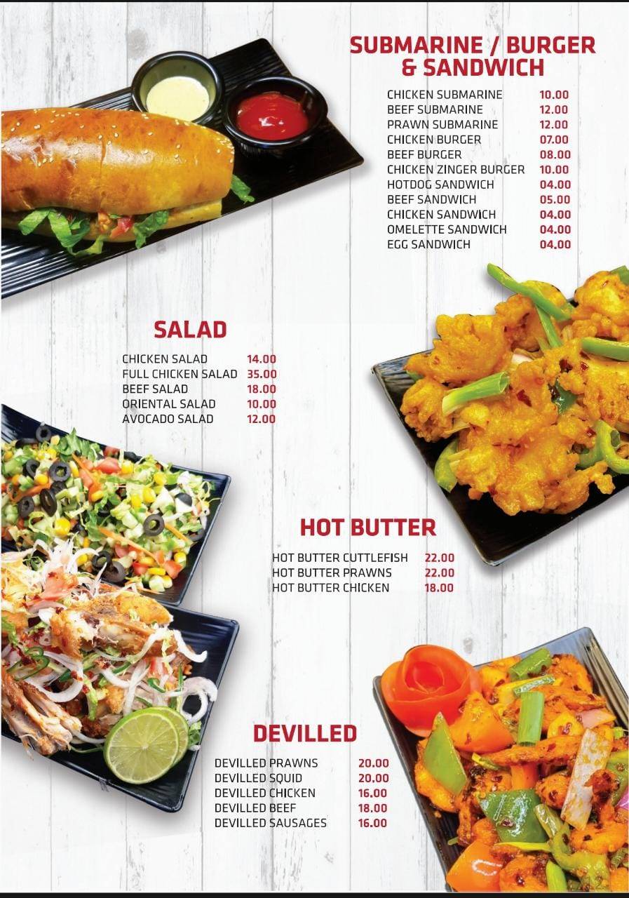 Menu at Miamix Restaurant Barsha (Sri Lankan Restaurant), UAE