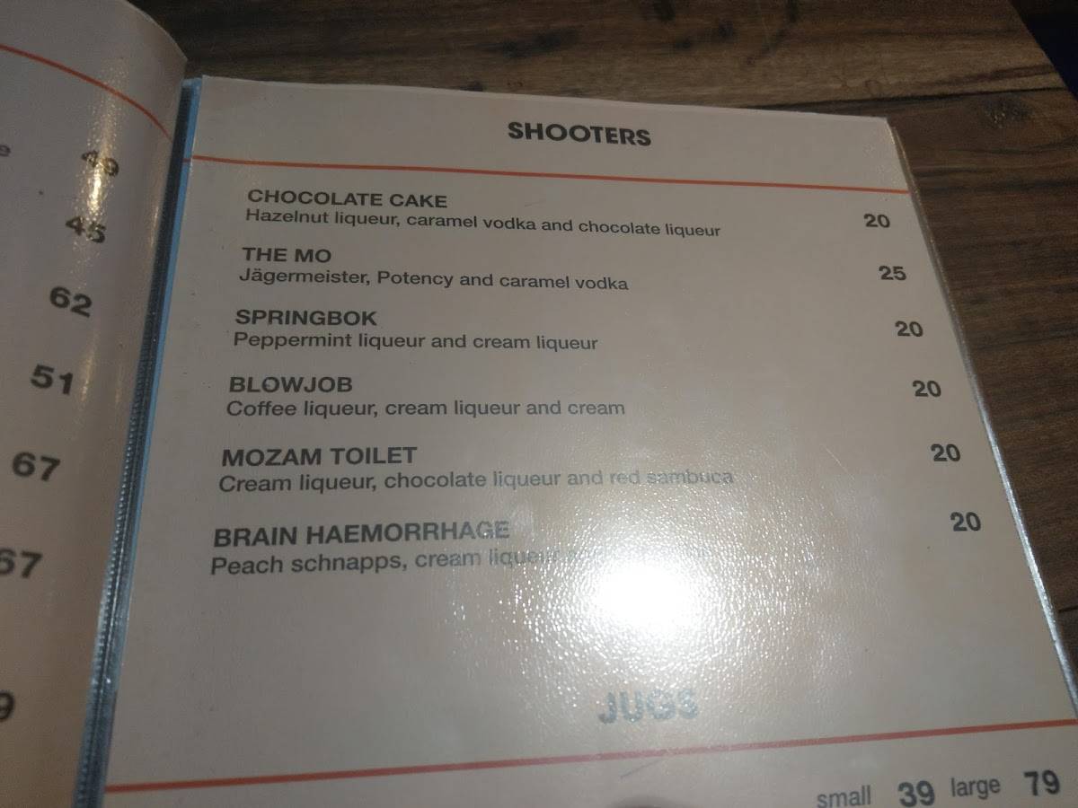 Menu at Mozambik @ The Food Box restaurant, Berea, 362 Lilian Ngoyi Rd