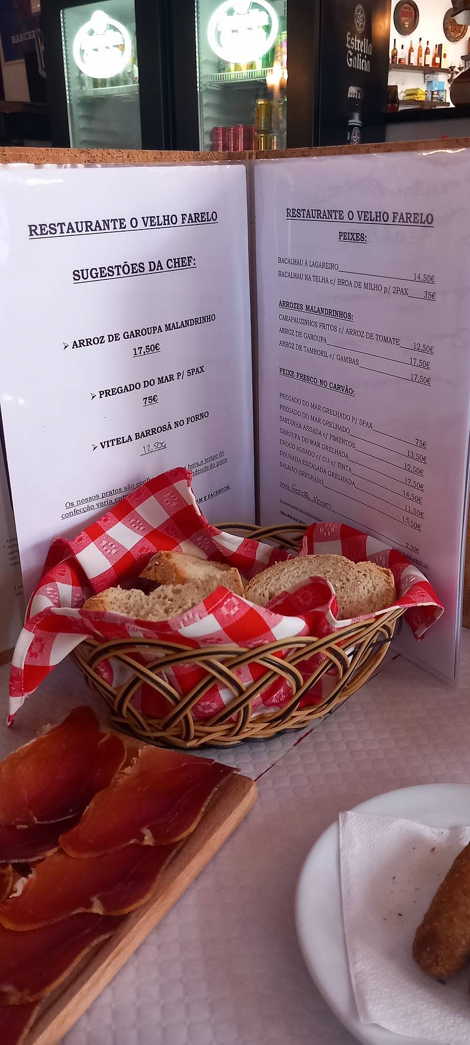 Menu em O Velho Farelo restaurante, Carnaxide