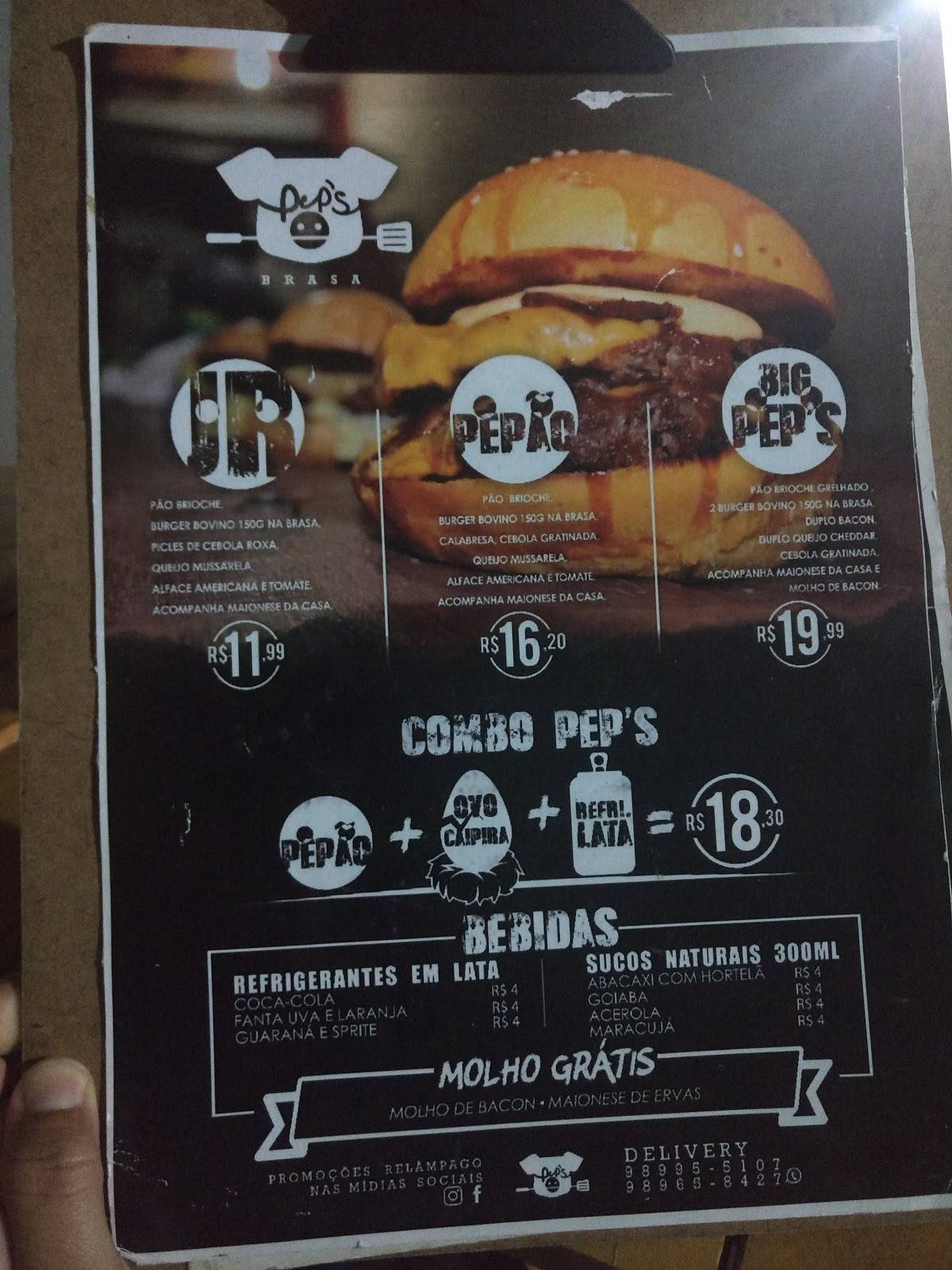 Menu em Pep's Brasa restaurante, Castanhal