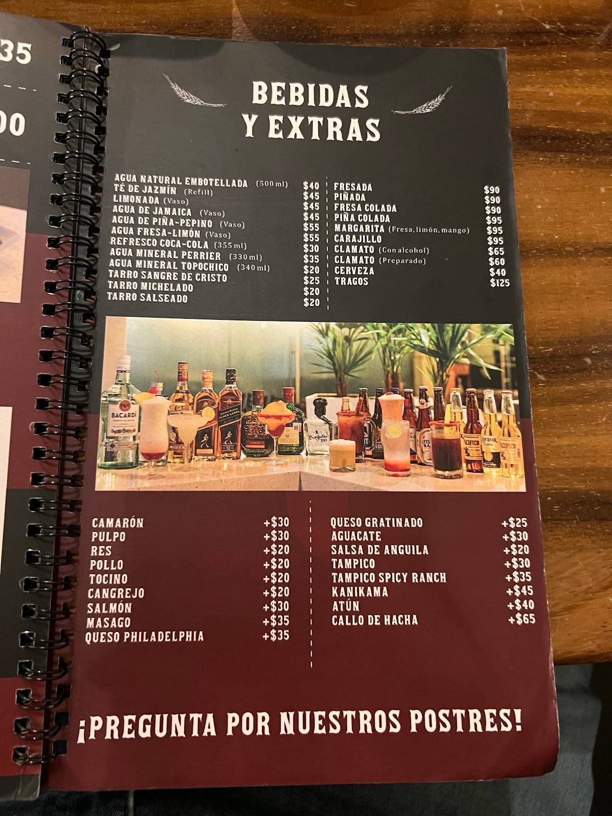 Carta del restaurante Ranch Roll Sushi Tres Rios, Culiacán Rosales