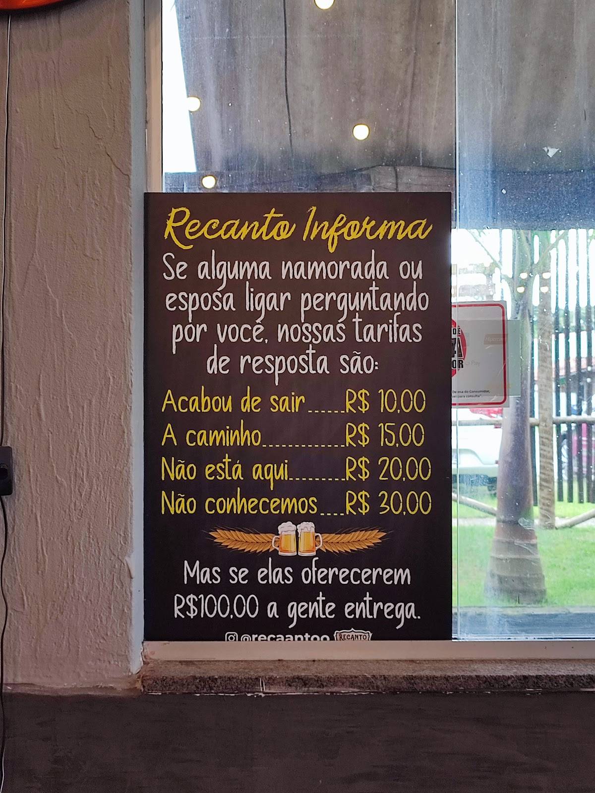 Menu em Recanto das Aves restaurante, Caieiras