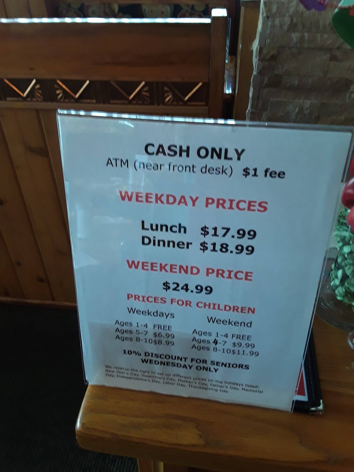 Menu at Red Apple Buffet-Restaurant, Chicago, 6474 N Milwaukee Ave