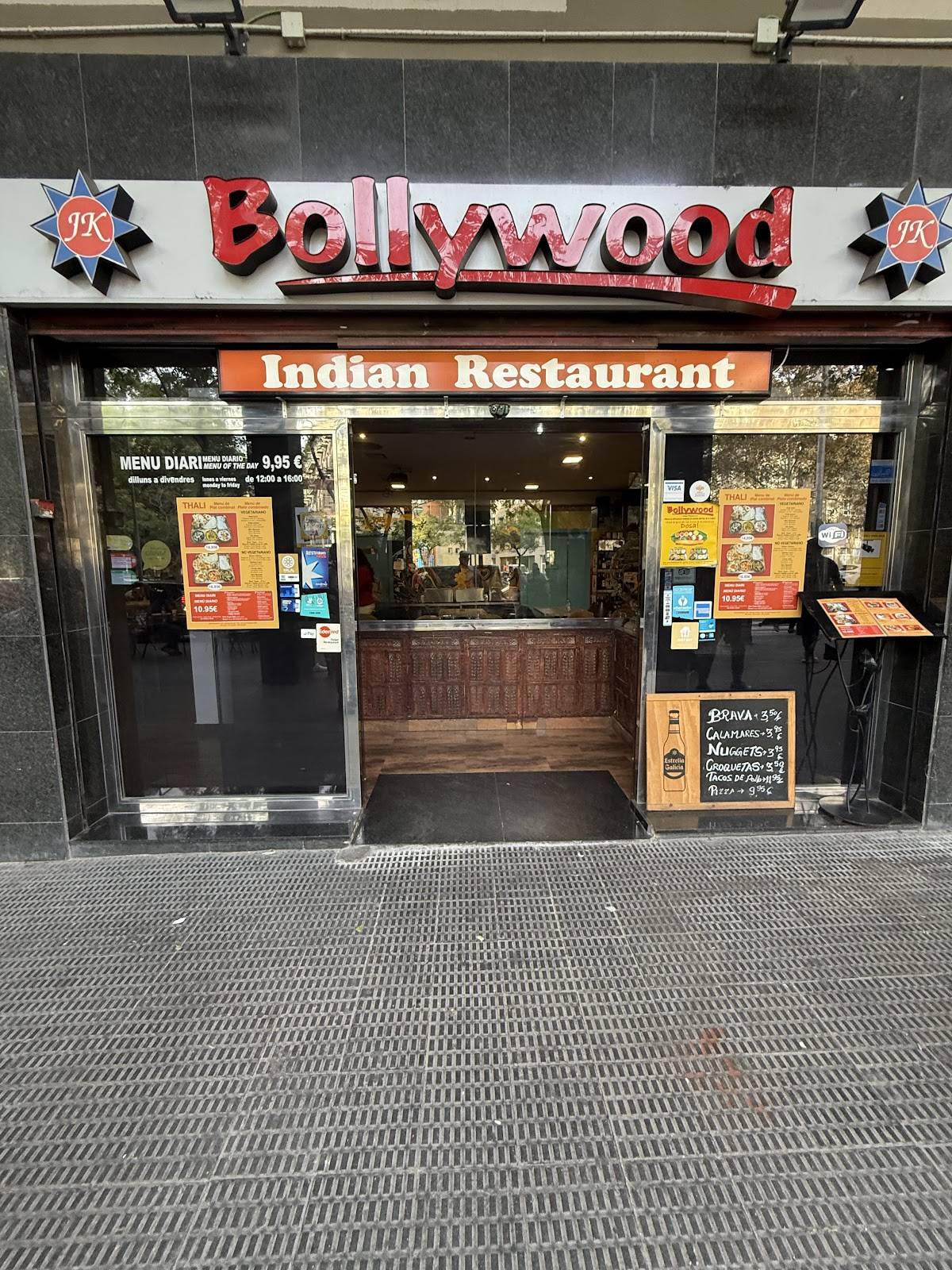 Carta de Restaurant Bollywood, Barcelona, Av. de les Drassanes