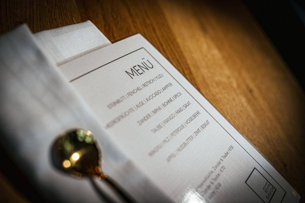 Speisekarte von Restaurant Kevin Gideon, Oldenburg