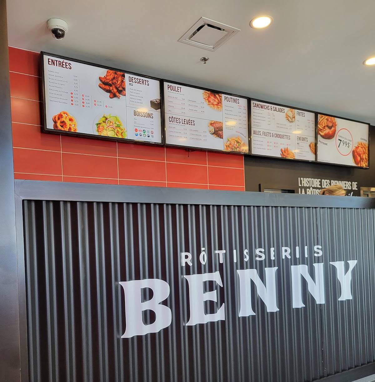 Menu au Les Rôtisseries Benny restaurant, Longueuil, Chem. du Coteau-Rouge