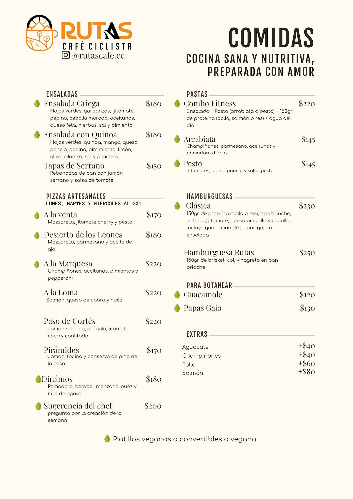 Carta de Rutas Café Ciclista, Naucalpan de Juárez, Av Michoacán 128-L-1