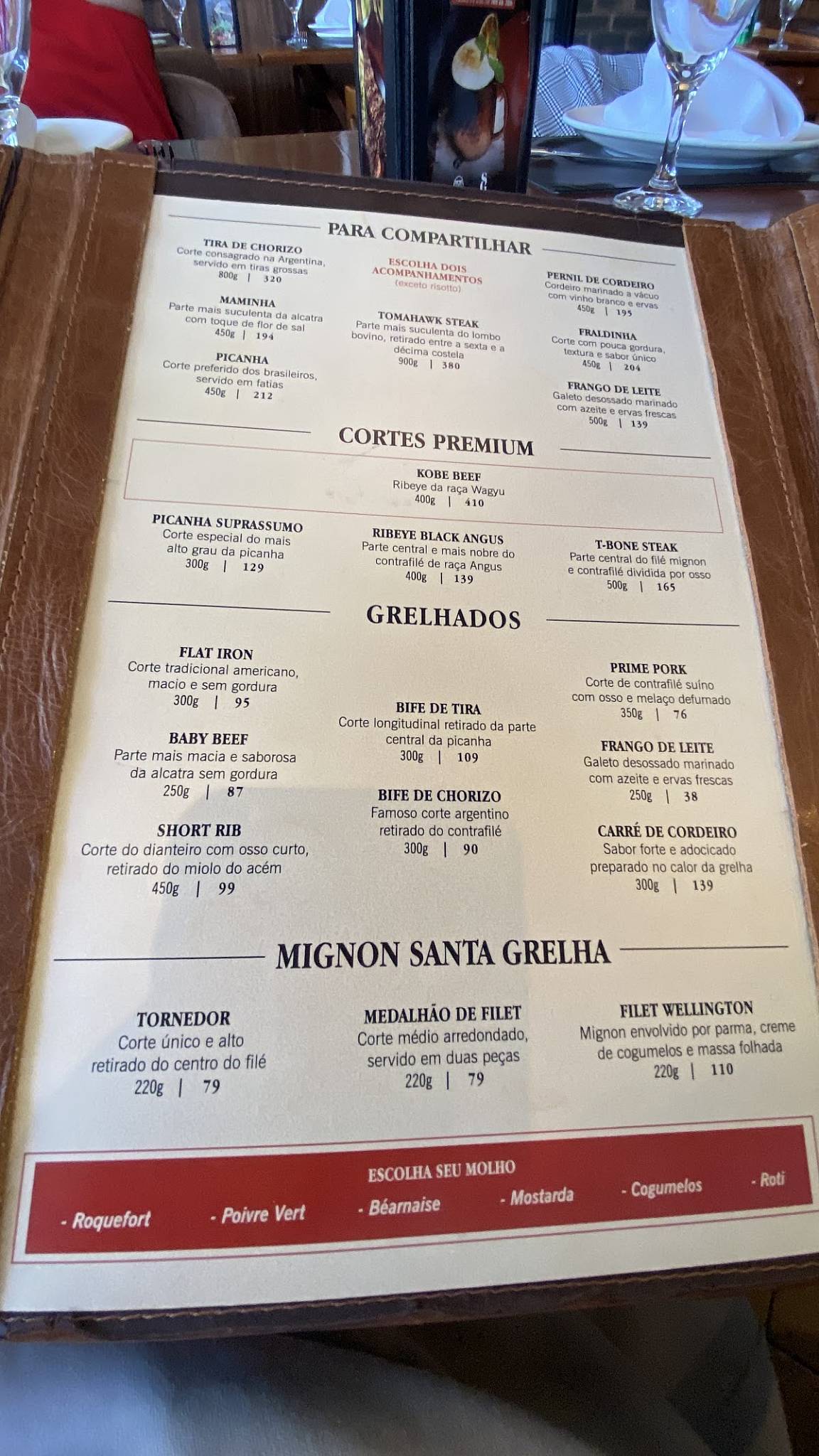Menu em Santa Grelha Teresina restaurante, Teresina
