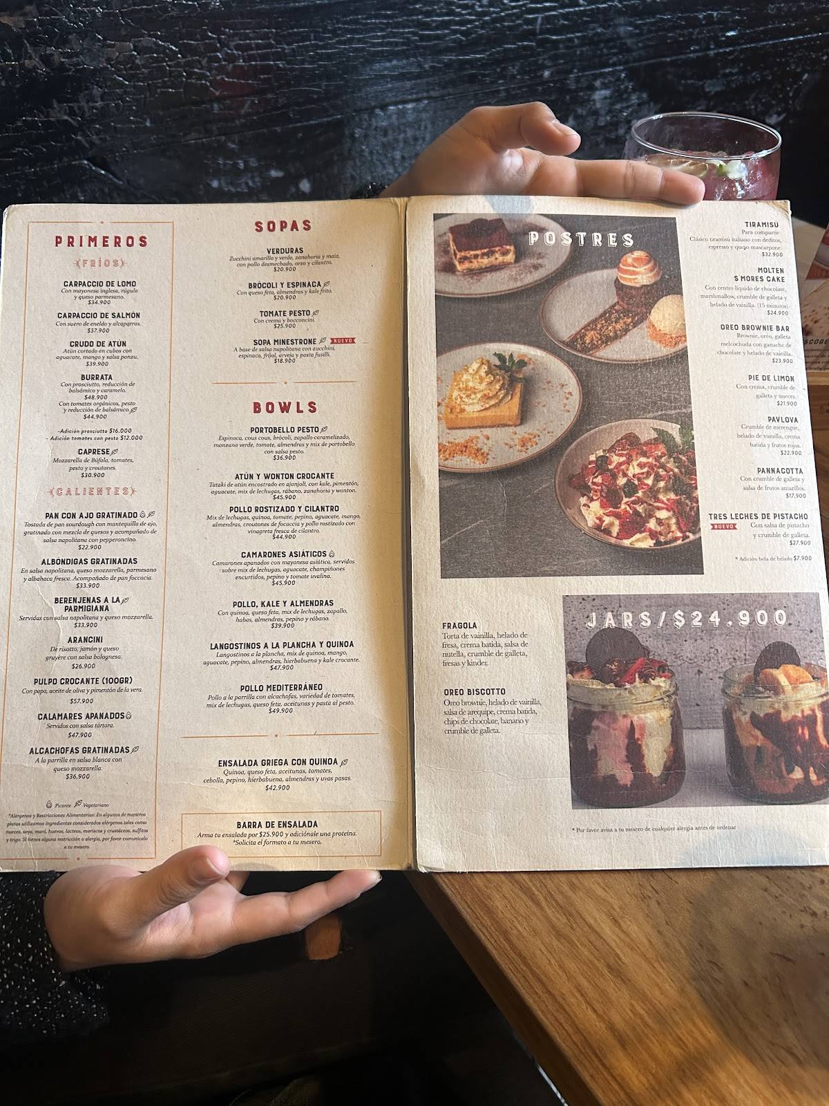 Carta del restaurante Semolina 109, Bogotá, Cl. 109 #17-63