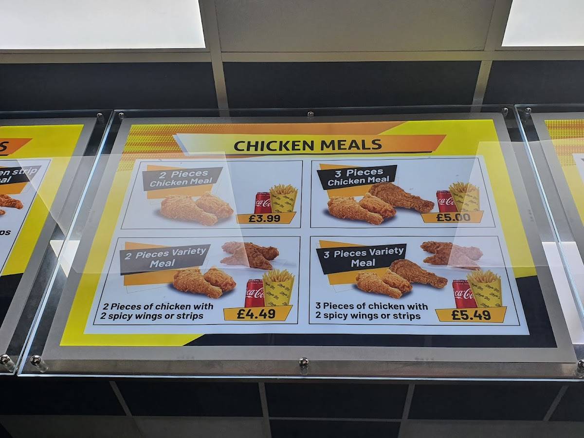 Menu at Shake Bee restaurant, Manchester