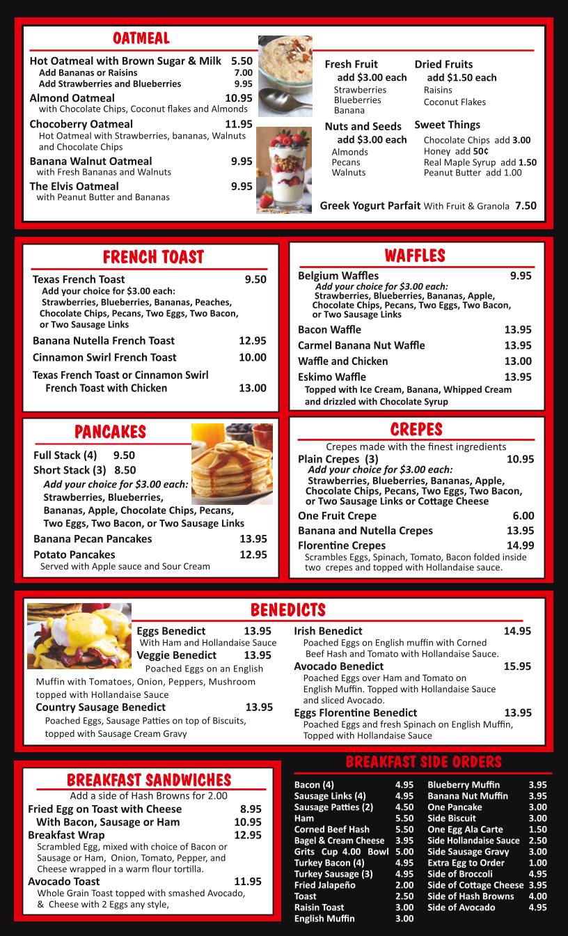 Menu at Silver Flash Family Restaurant, Posen