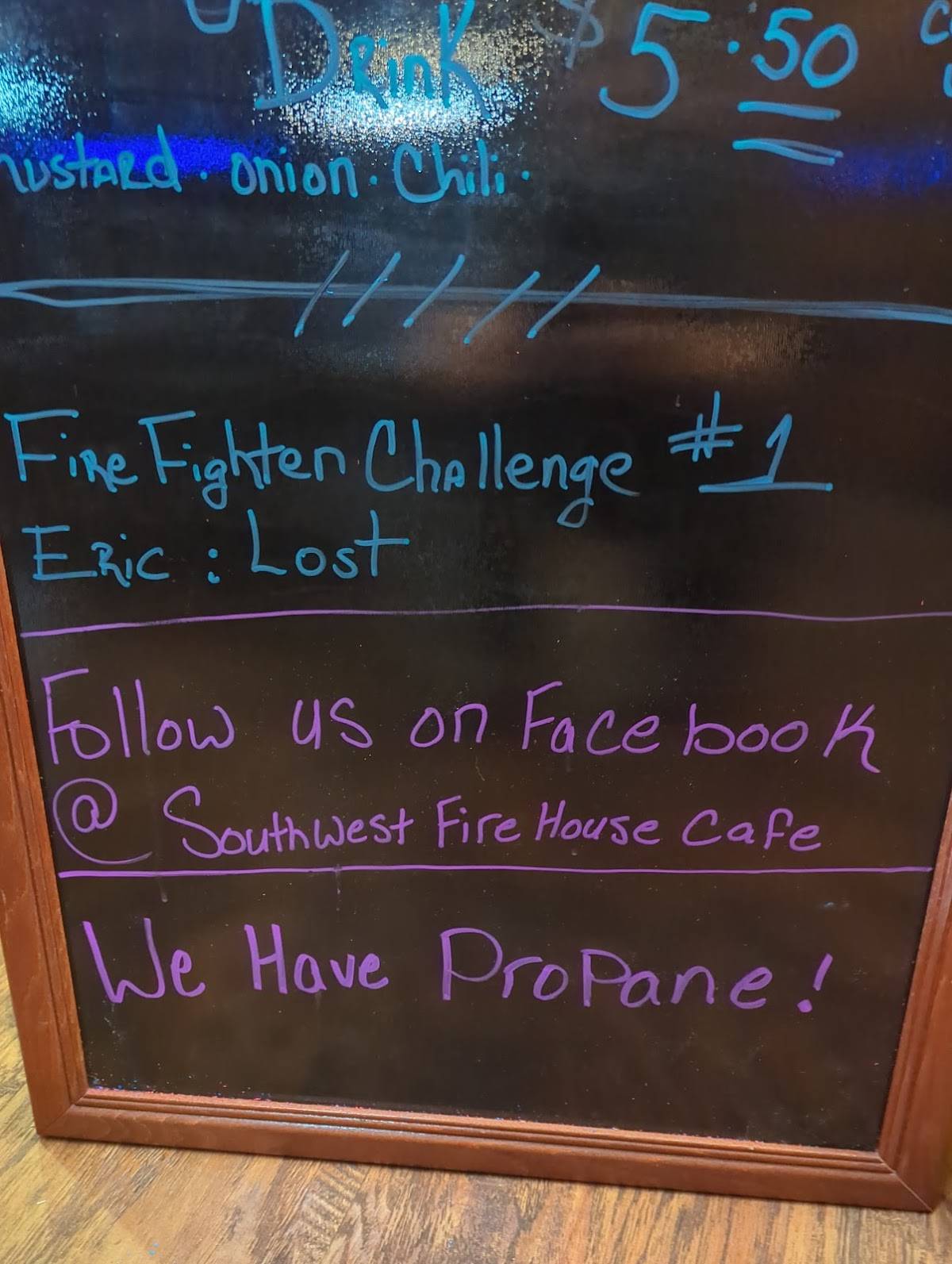Menu at Southwest Firehouse Cafe, Big Stone Gap