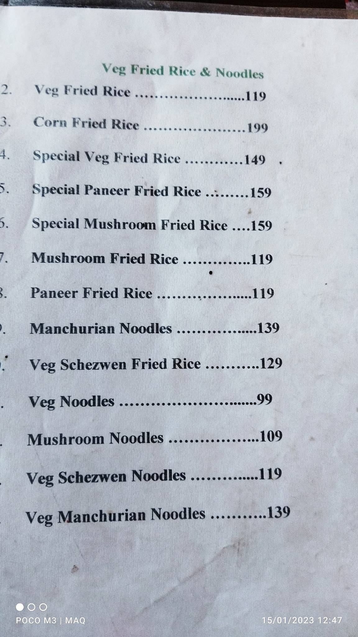 Menu at Spicy kitchen, Kakinada