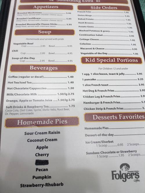 Menu at Stack 'N Steak Family Restaurant, Columbus