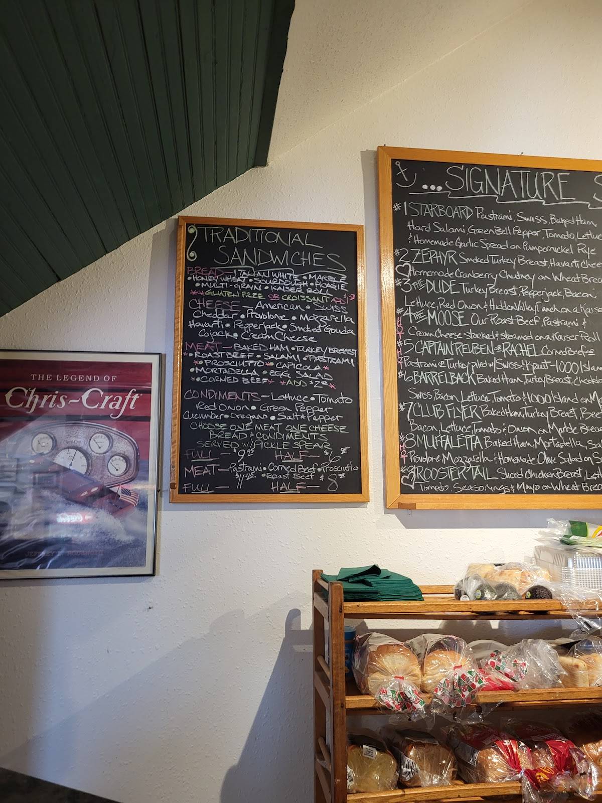 Menu at Starboard Market cafe, Clear Lake