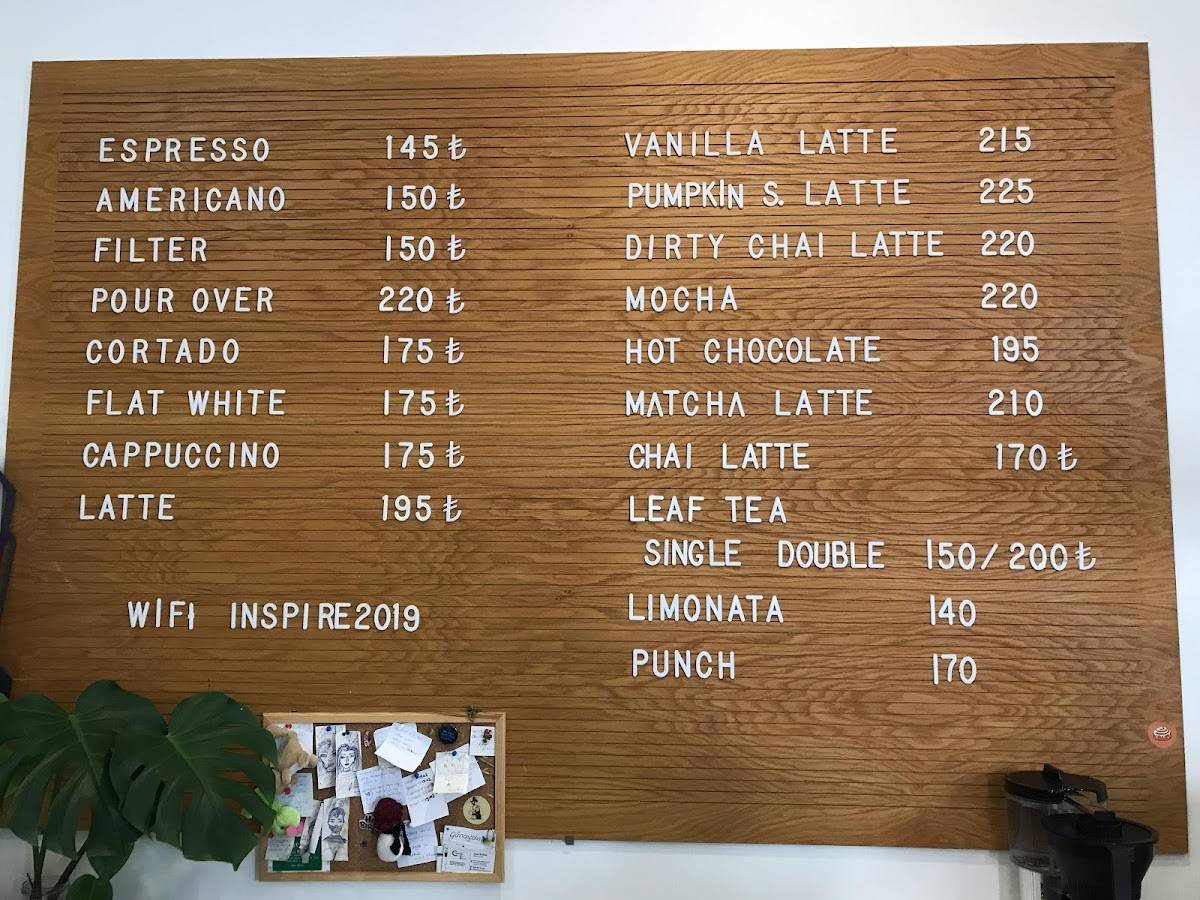 Menu au Story Coffee & Roastery restaurant, Istanbul, Halitağa Cd. no 61