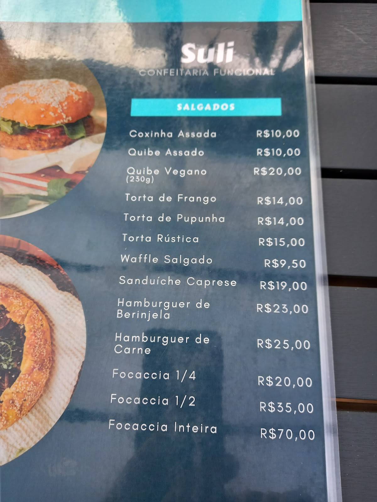 Menu em Suli Confeitaria e Padaria Funcional Juvevê, Curitiba
