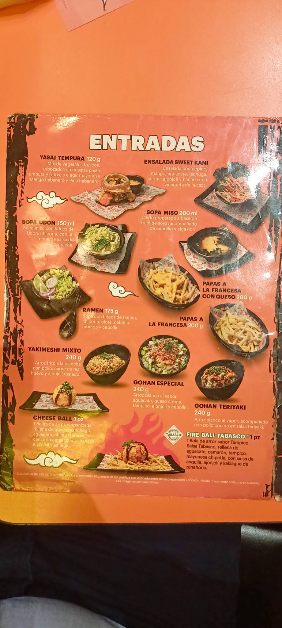 Carta del restaurante Sumo All You Can Eat Taxqueña, Ciudad del México