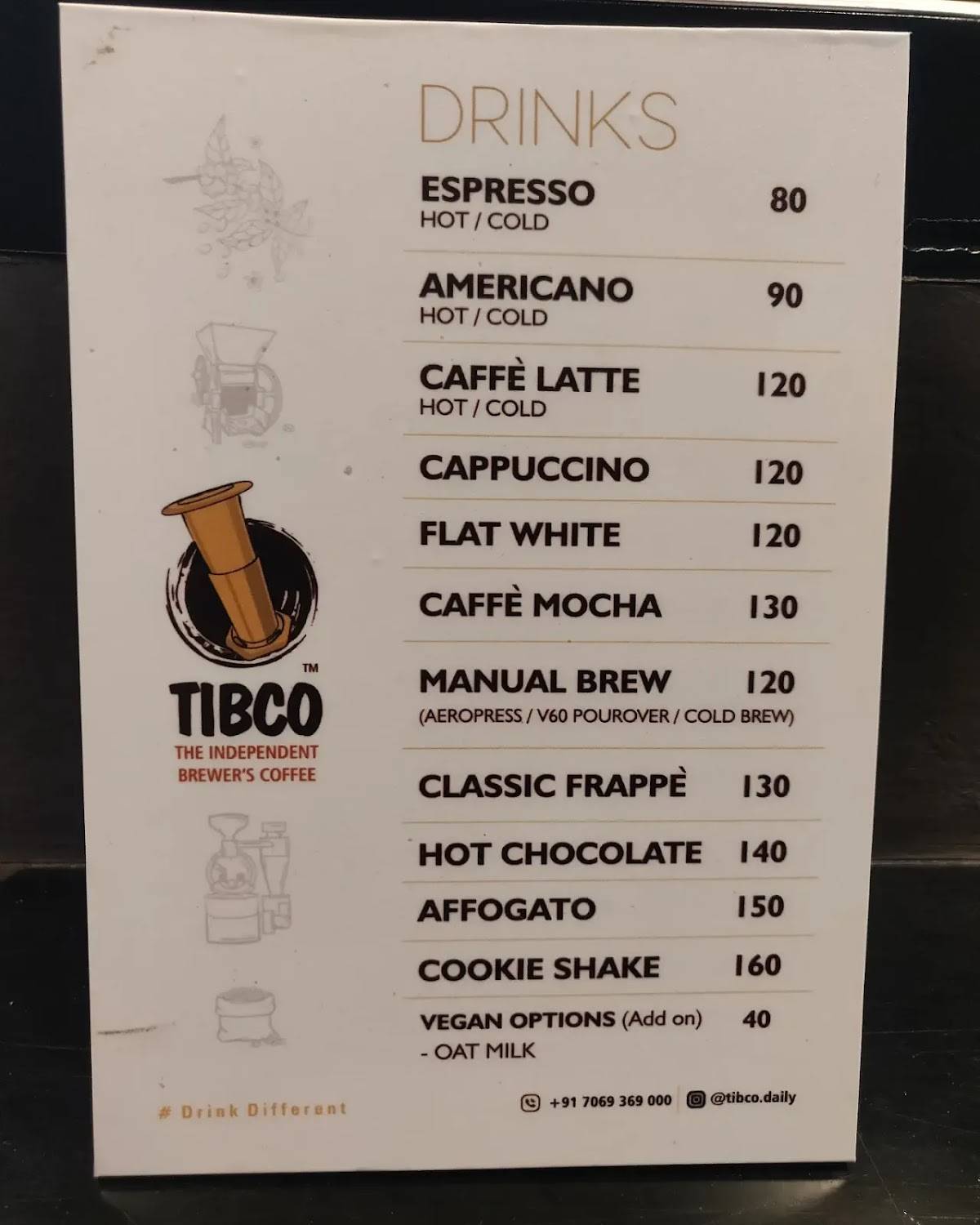 Menu at Tibco, Surat