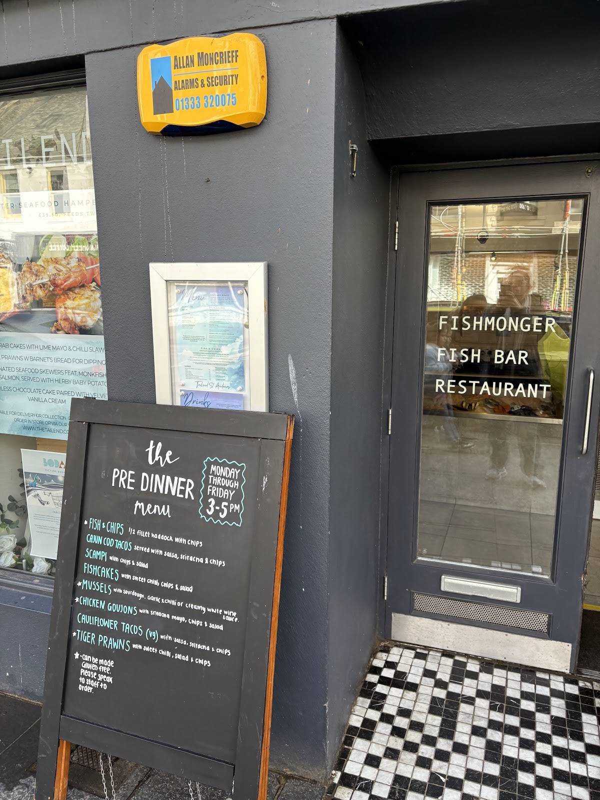 Menu at Tailend Restaurant St Andrews, Saint Andrews