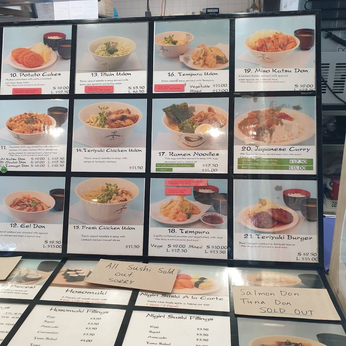 Menu at Taka restaurant, Perth, 150-152 Barrack St