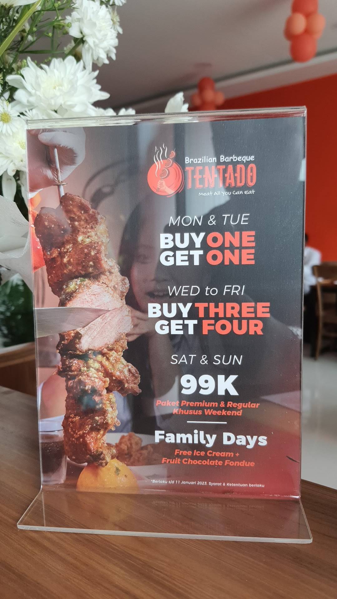 Menu at Tentado Restaurant Grand Wisata Tambun, Bekasi Regency