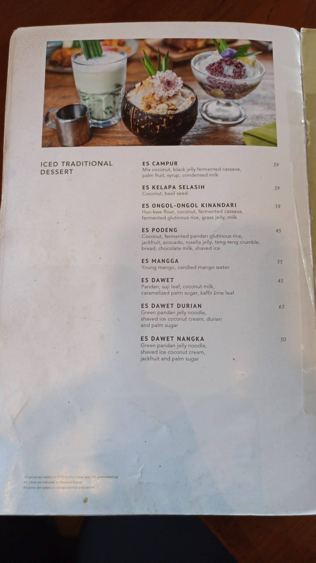 Menu at Teras by Plataran Summarecon Bogor restaurant, Cibanon