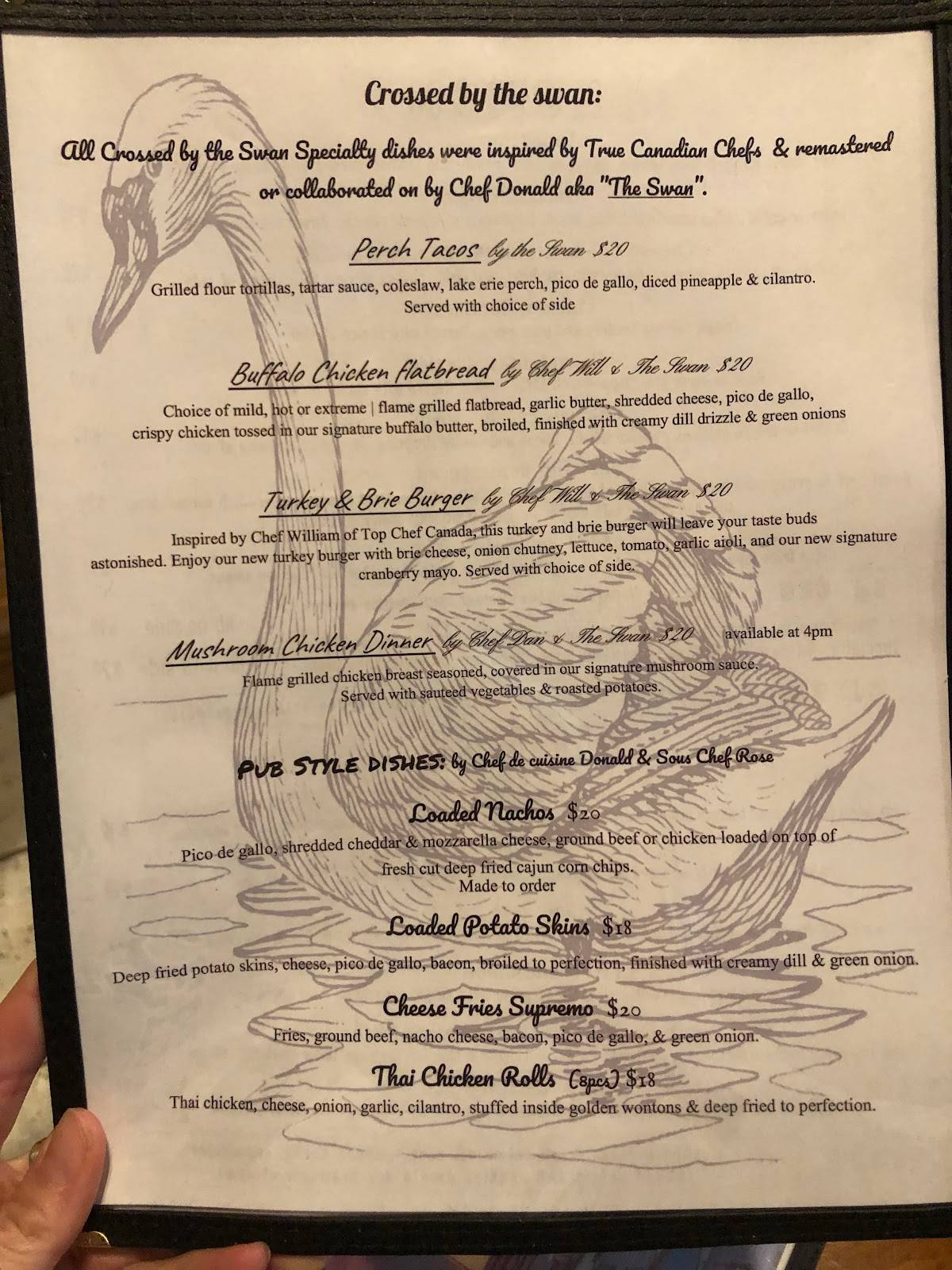 Menu at The Boat House Restaurant, Port Rowan