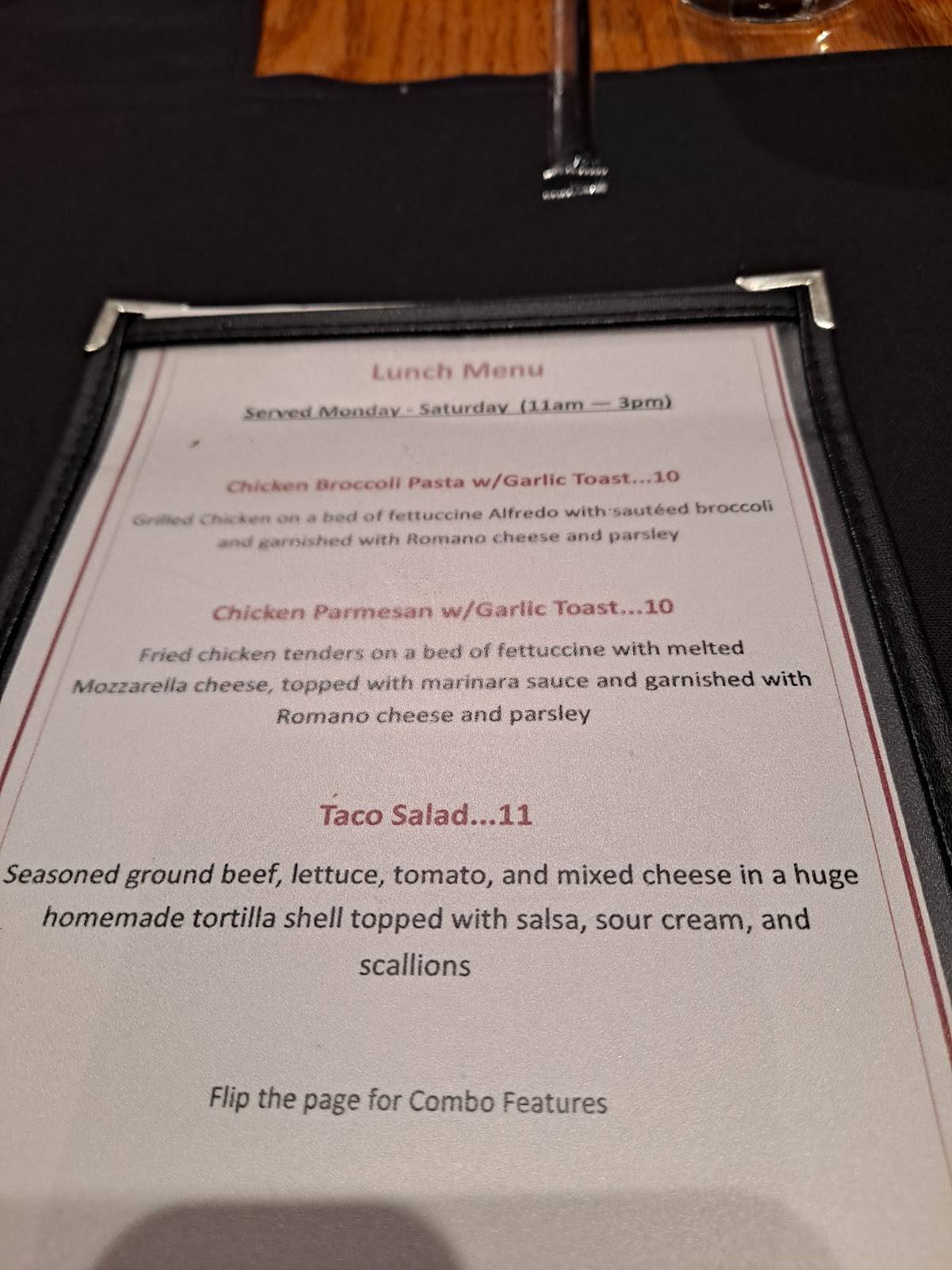 Menu at The Boundary House Restaurant, Calabash