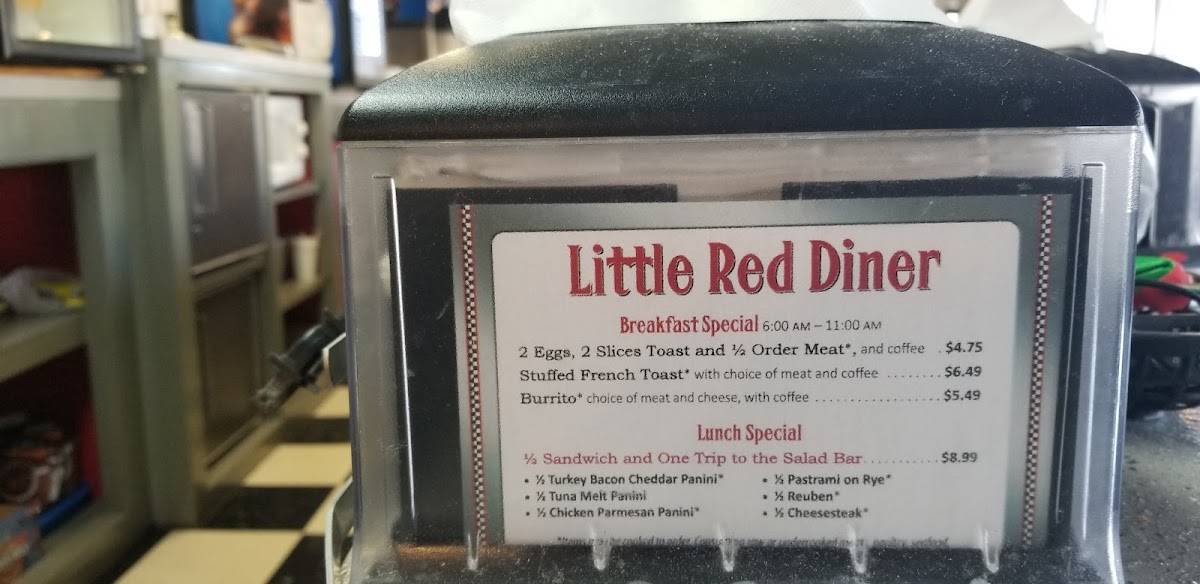 Menu at The Little Red Diner restaurant, Port Allegany