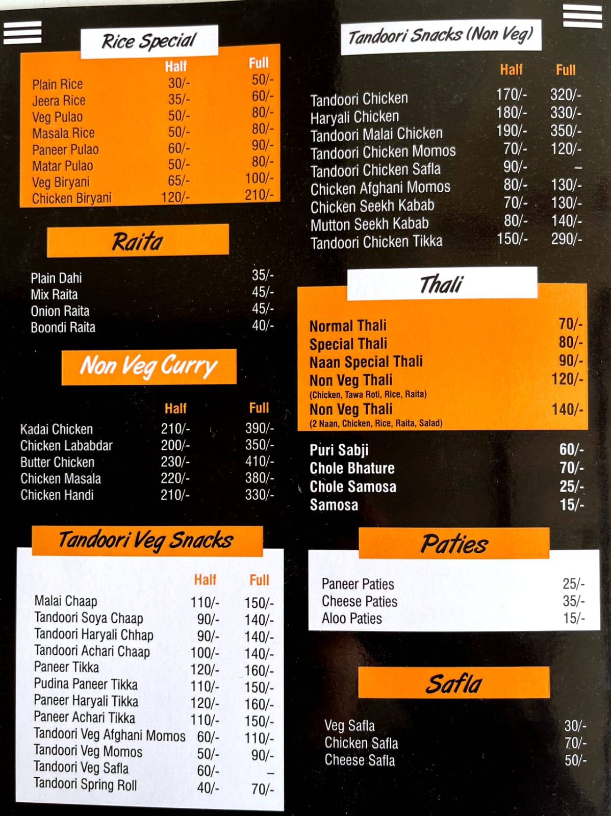 Menu at The Spice Chilliz Restaurant Dehradun, Dehradun