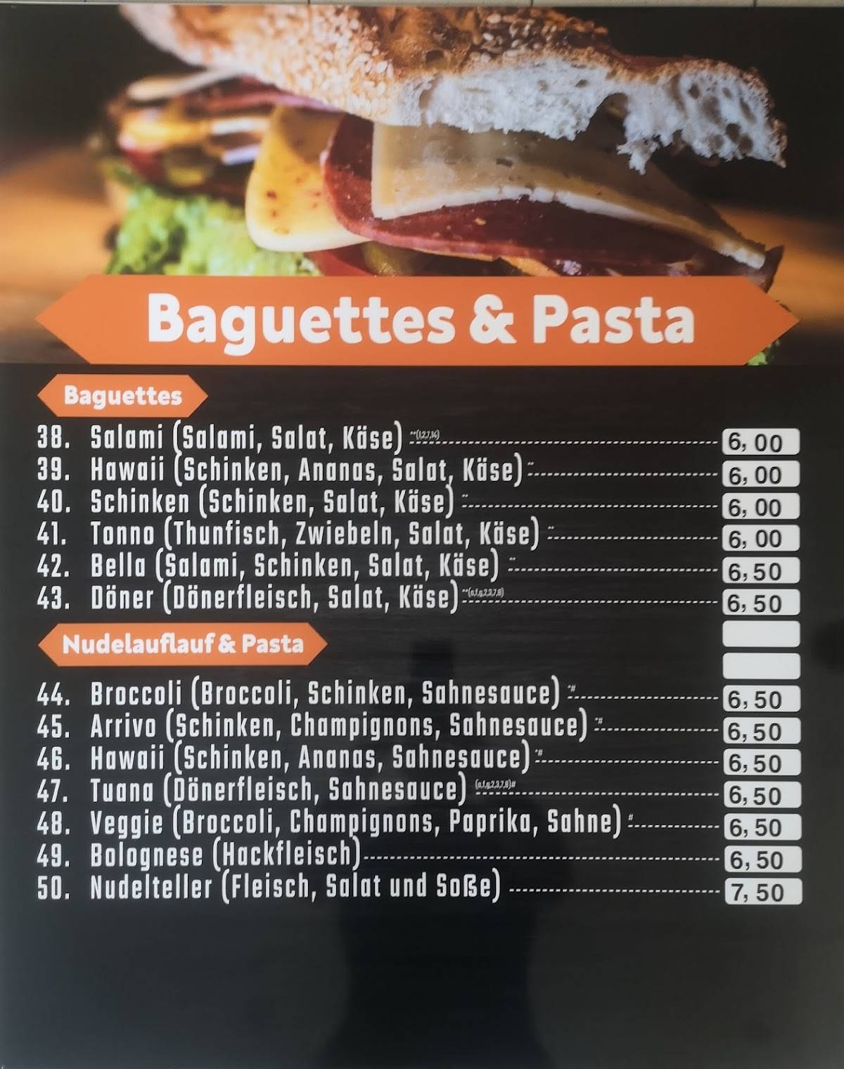 Speisekarte von Tuana Bistro restaurant, Waren (Müritz)