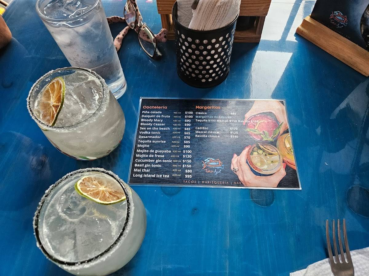 Menu at Tuna Azul Zona Romantica restaurant, Puerto Vallarta