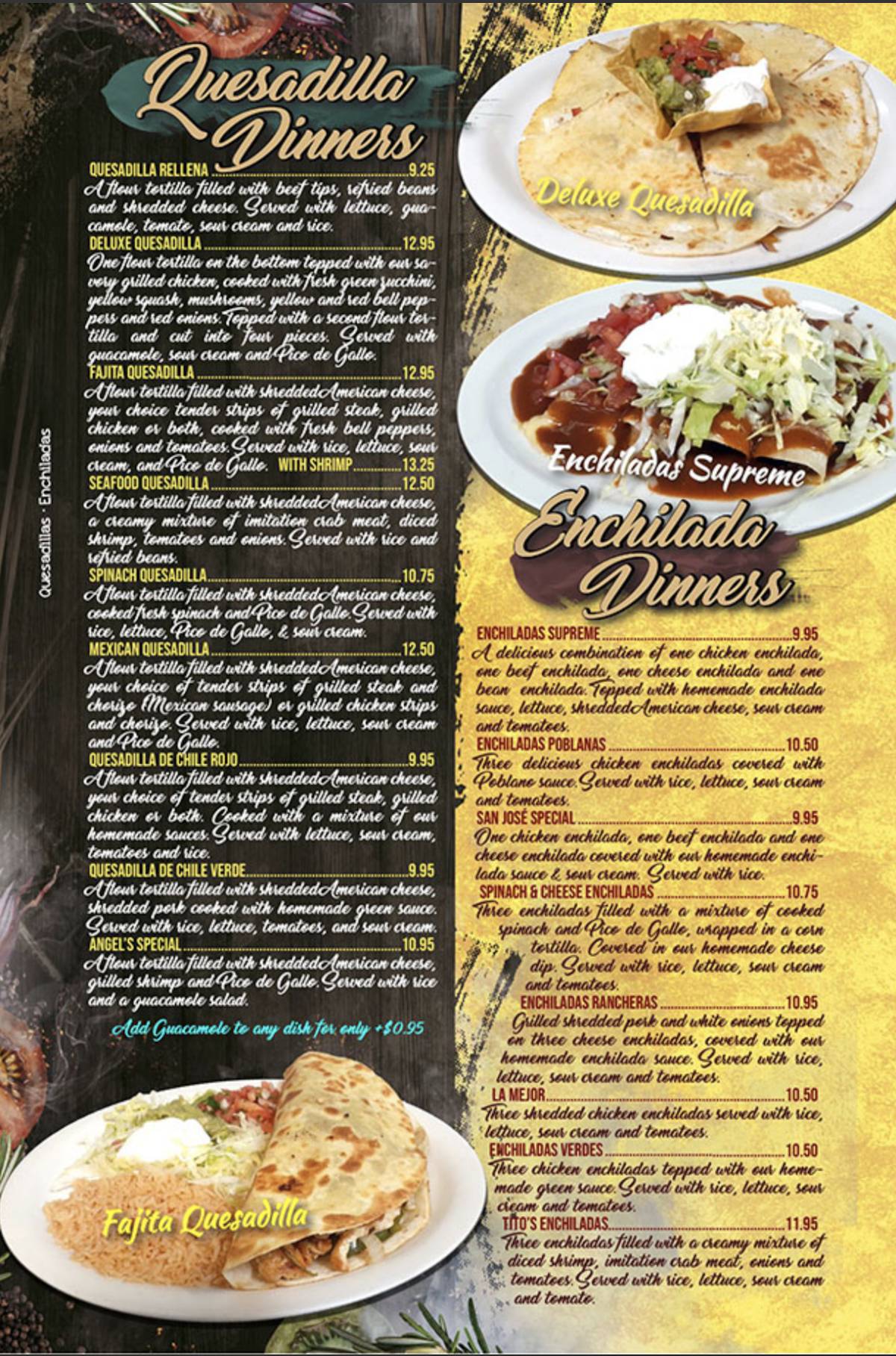 Menu at Uncle Tito’s Mexican Grill - Mogadore restaurant, Mogadore