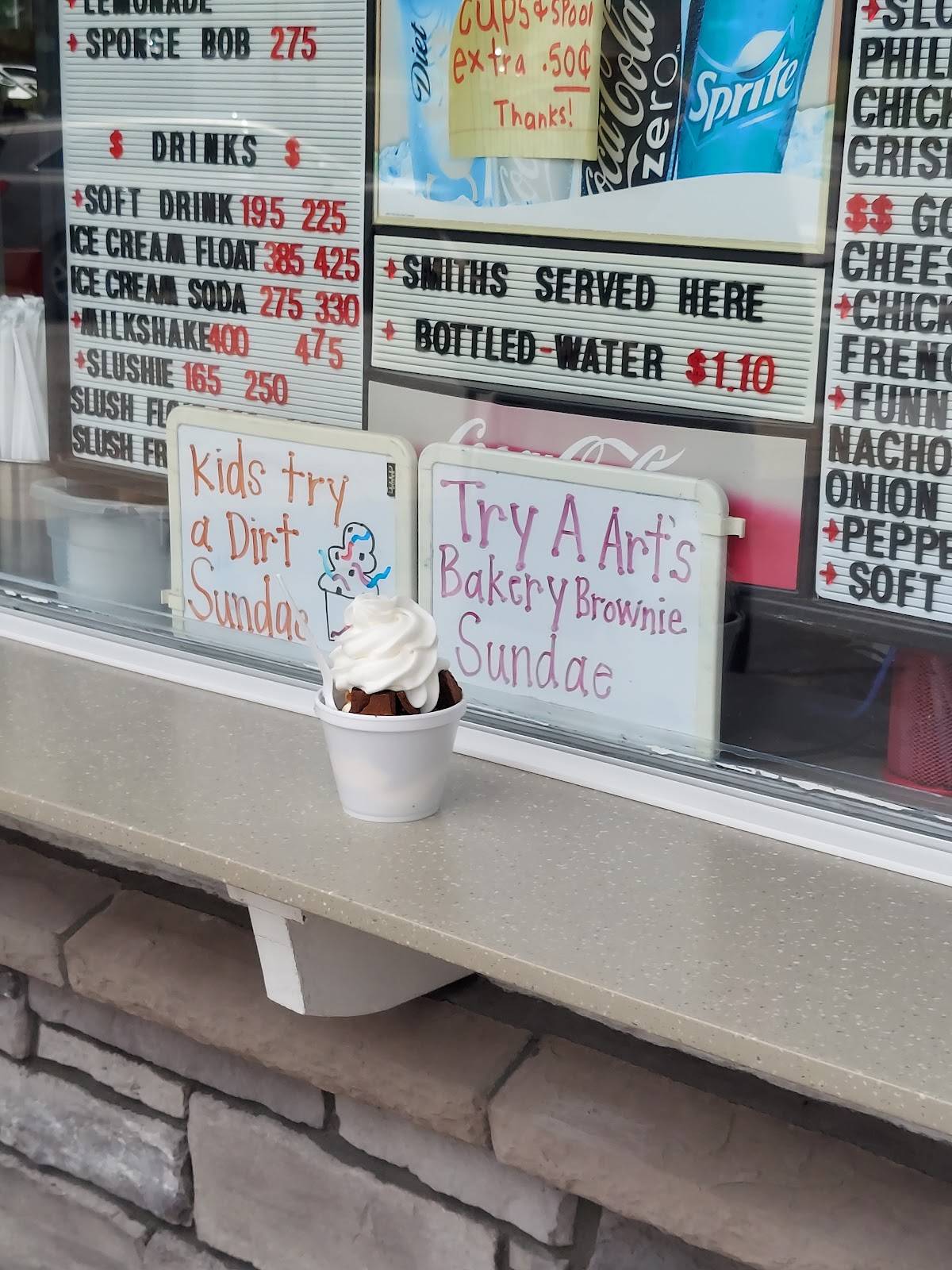 Menu at Whippy Dip restaurant, Erie