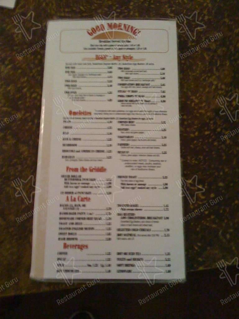 Menu at Ripples Of The Lakes Restaurant And Bar, White Lake charter ...