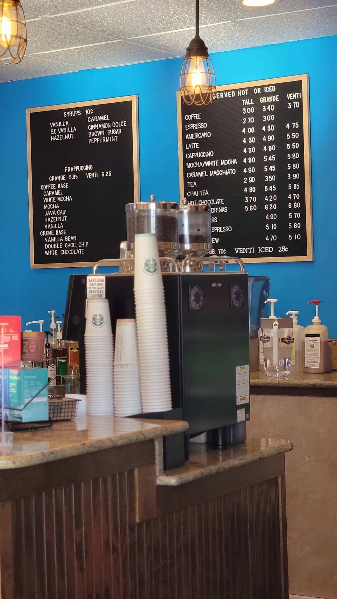 Menu at Roasted Coffee + Shop, Folly Beach