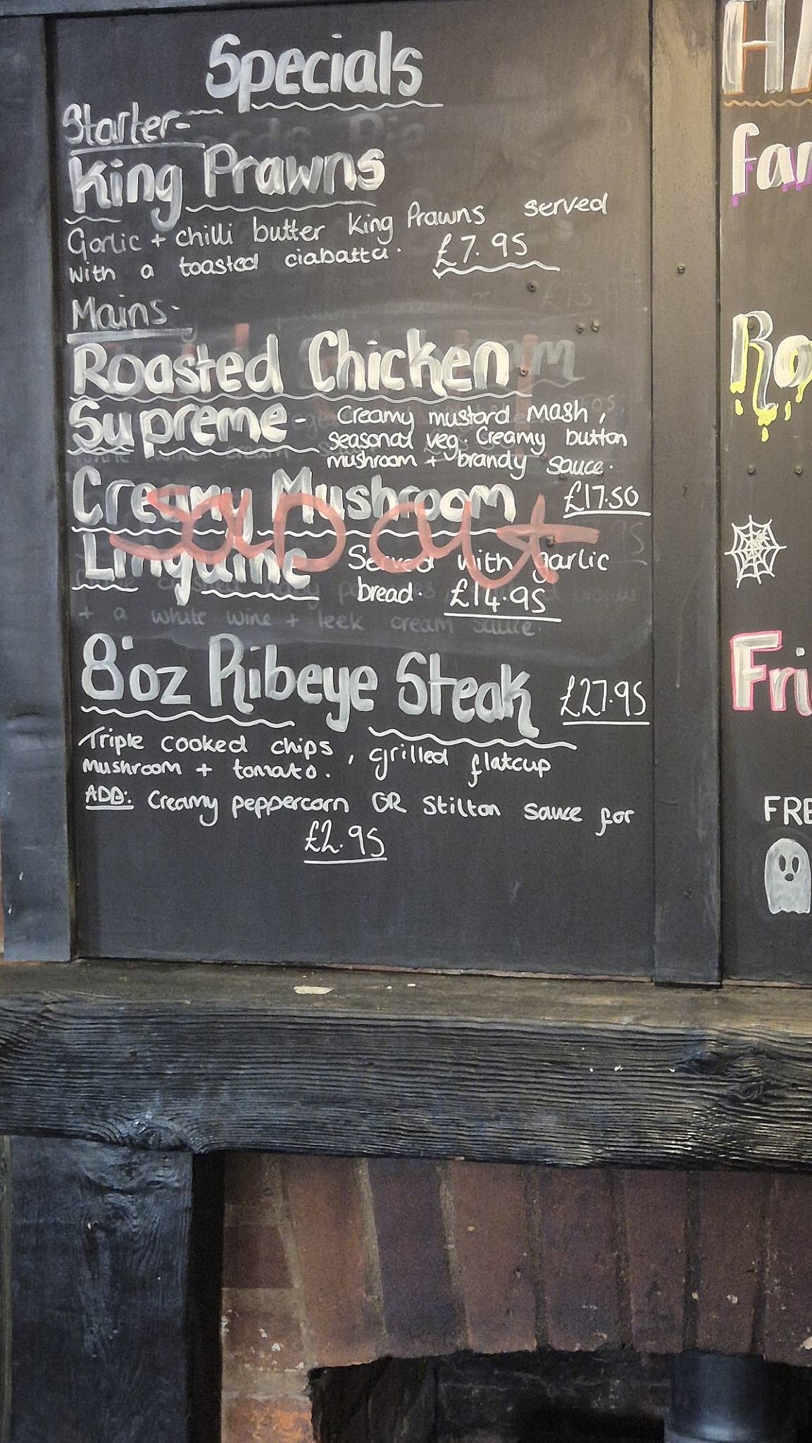 Menu at The Royal Oak pub & bar, Rochford