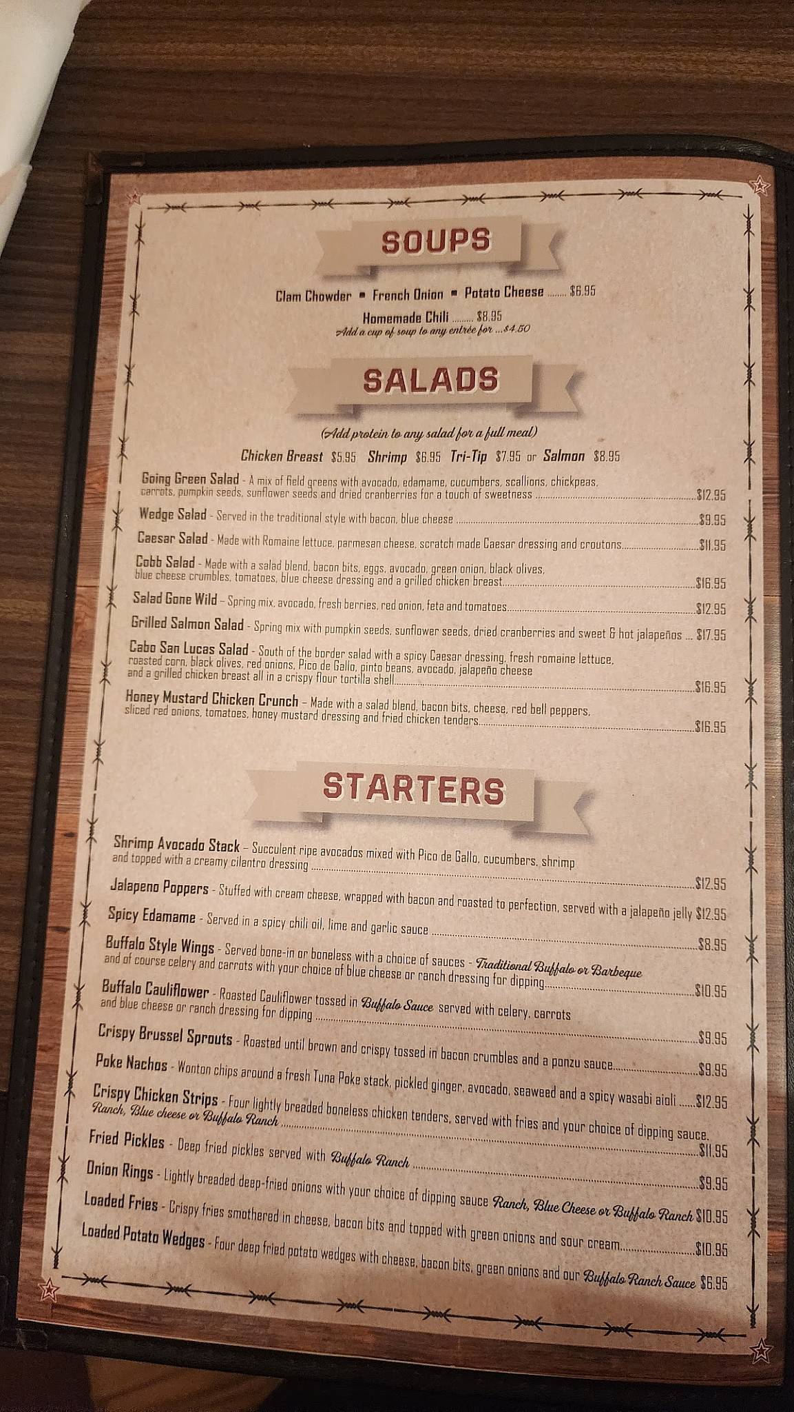 Menu at Rocking K Ranch pub & bar, Hemet
