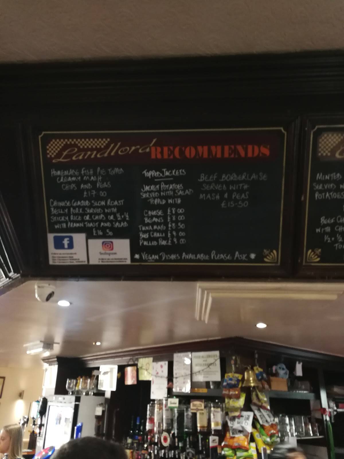 Menu at The Chequers Inn pub & bar, Rotherham