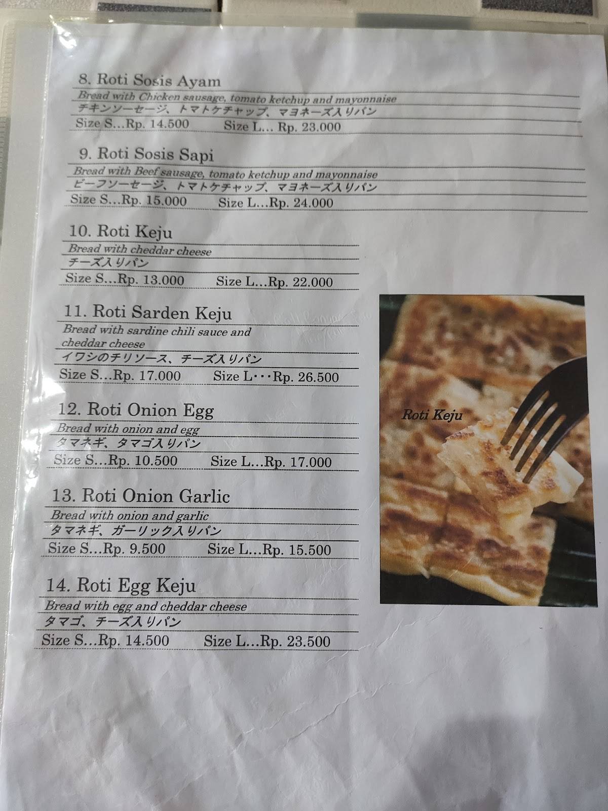 Carta del restaurante Roti Canai Dan Teh Tarik, Denpasar