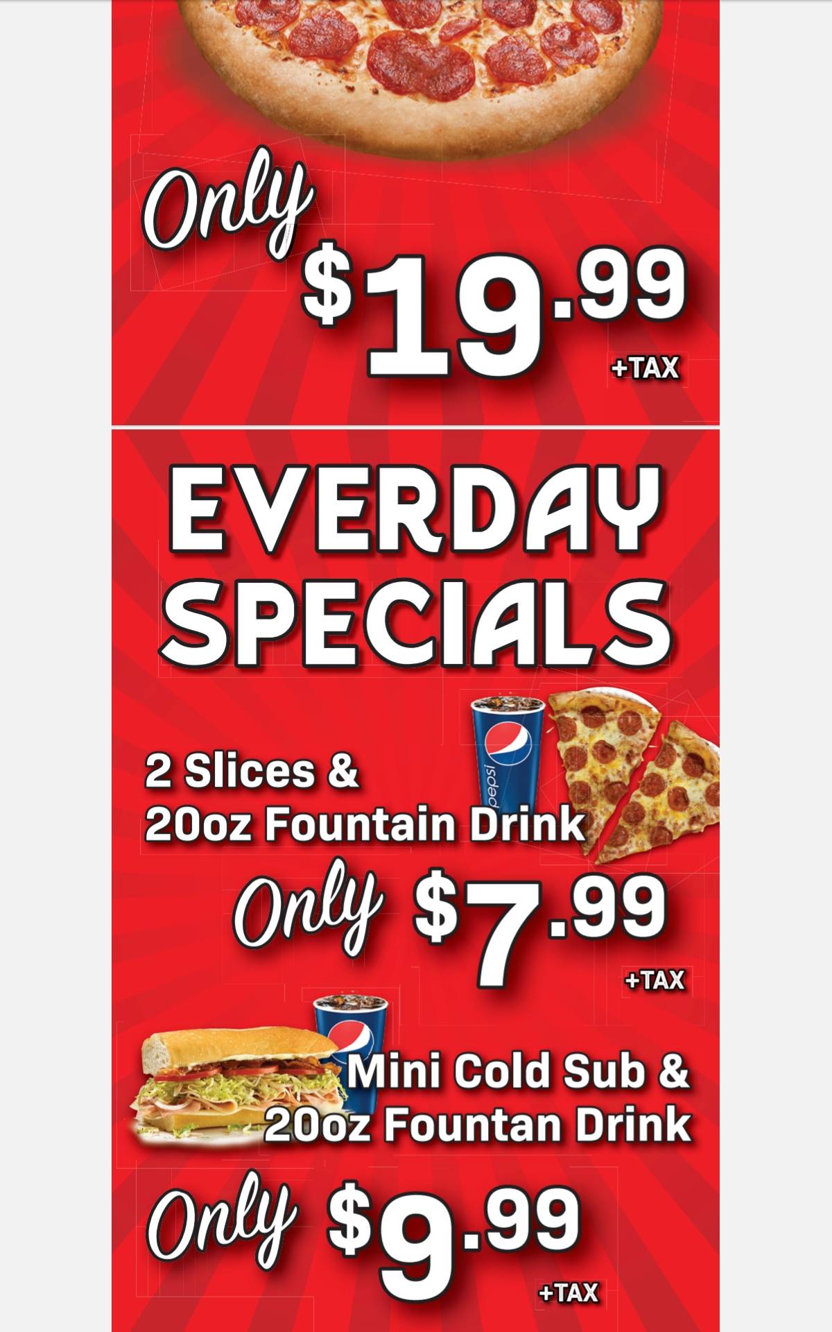 Menu at Route 5 cornerstore and pizzeria, Wanakah, Lake Shore Rd