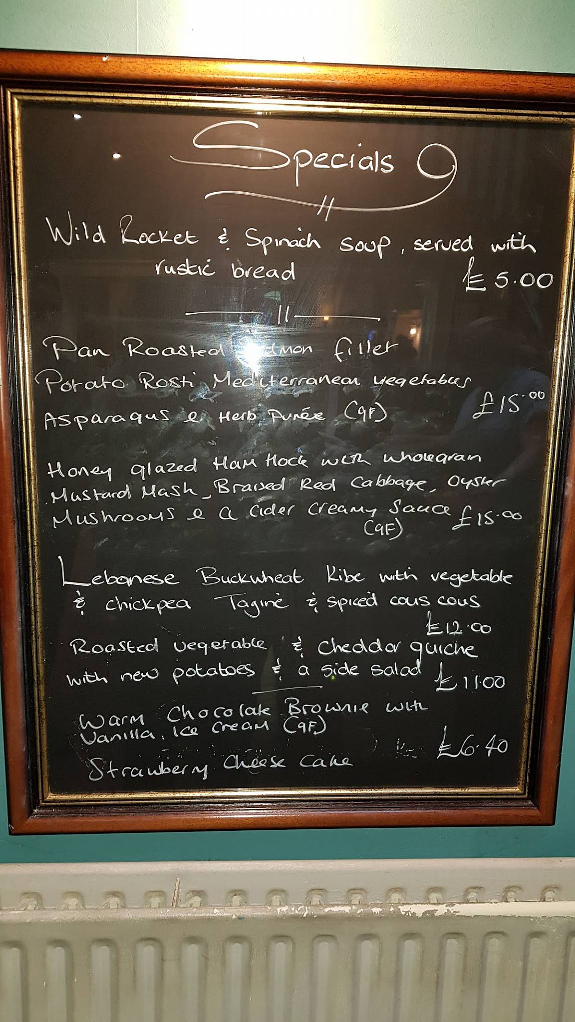 Menu at Royal Inn (Portishead) pub & bar, Bristol