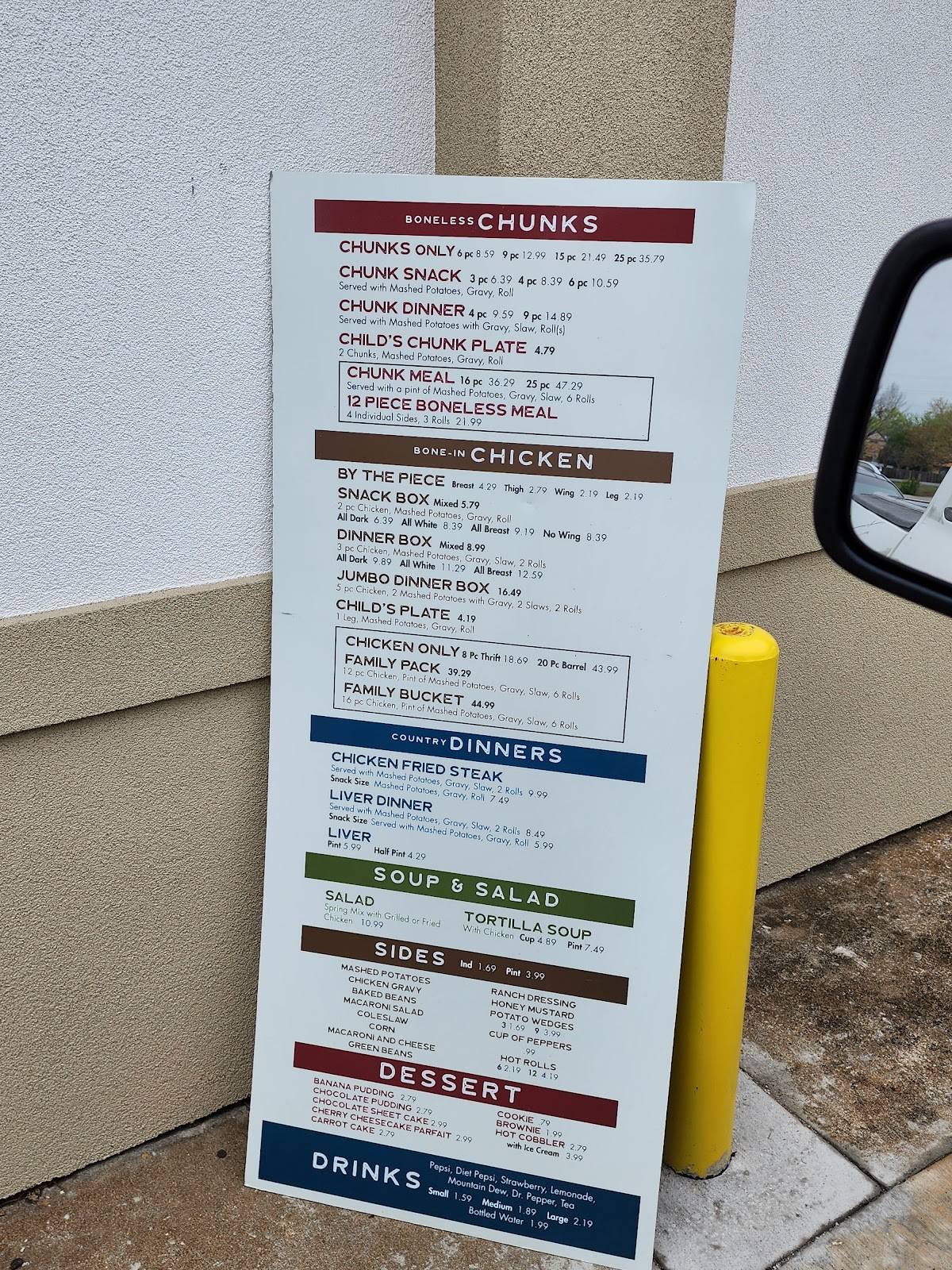 Menu at Roy's Fried Chicken restaurant, Coweta, OK-51
